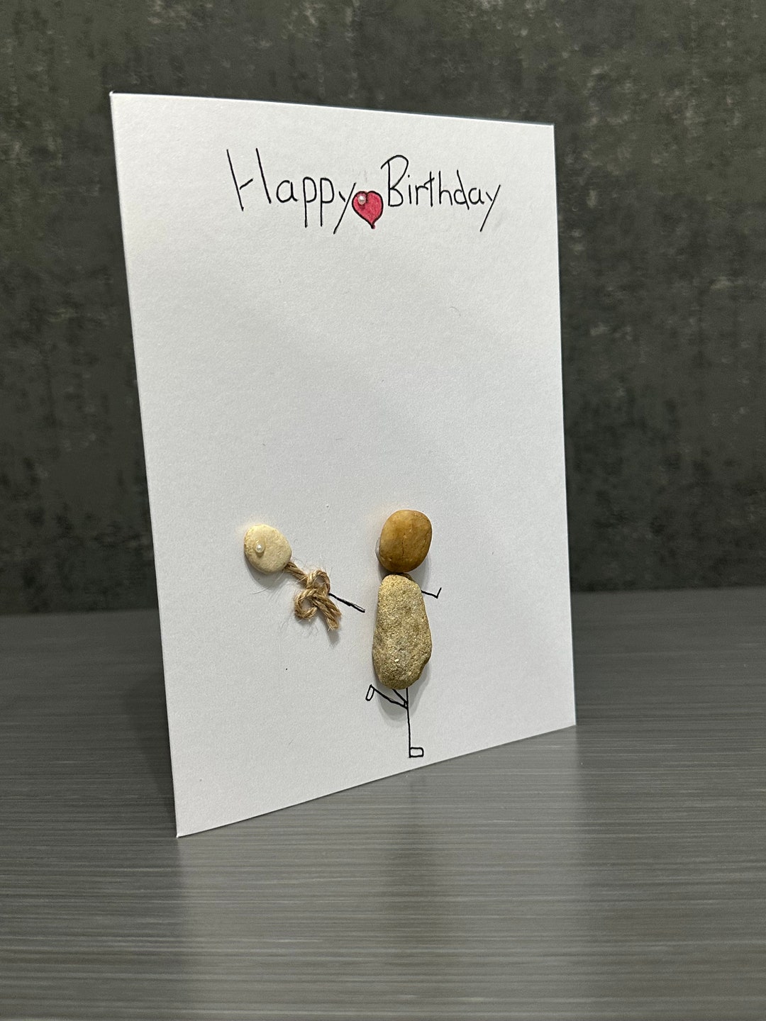 Blank Inside Happy Birthday Card With Tag - Etsy