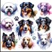 Dog Breed Clipart in Watercolor, 10 Separate Images - Etsy