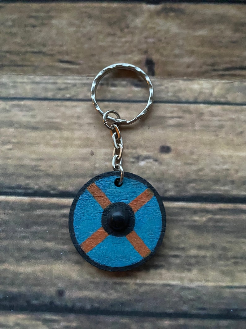 Vikings Shield Keyrings - Hand Painted Norse Gift, Keychain, Viking ...
