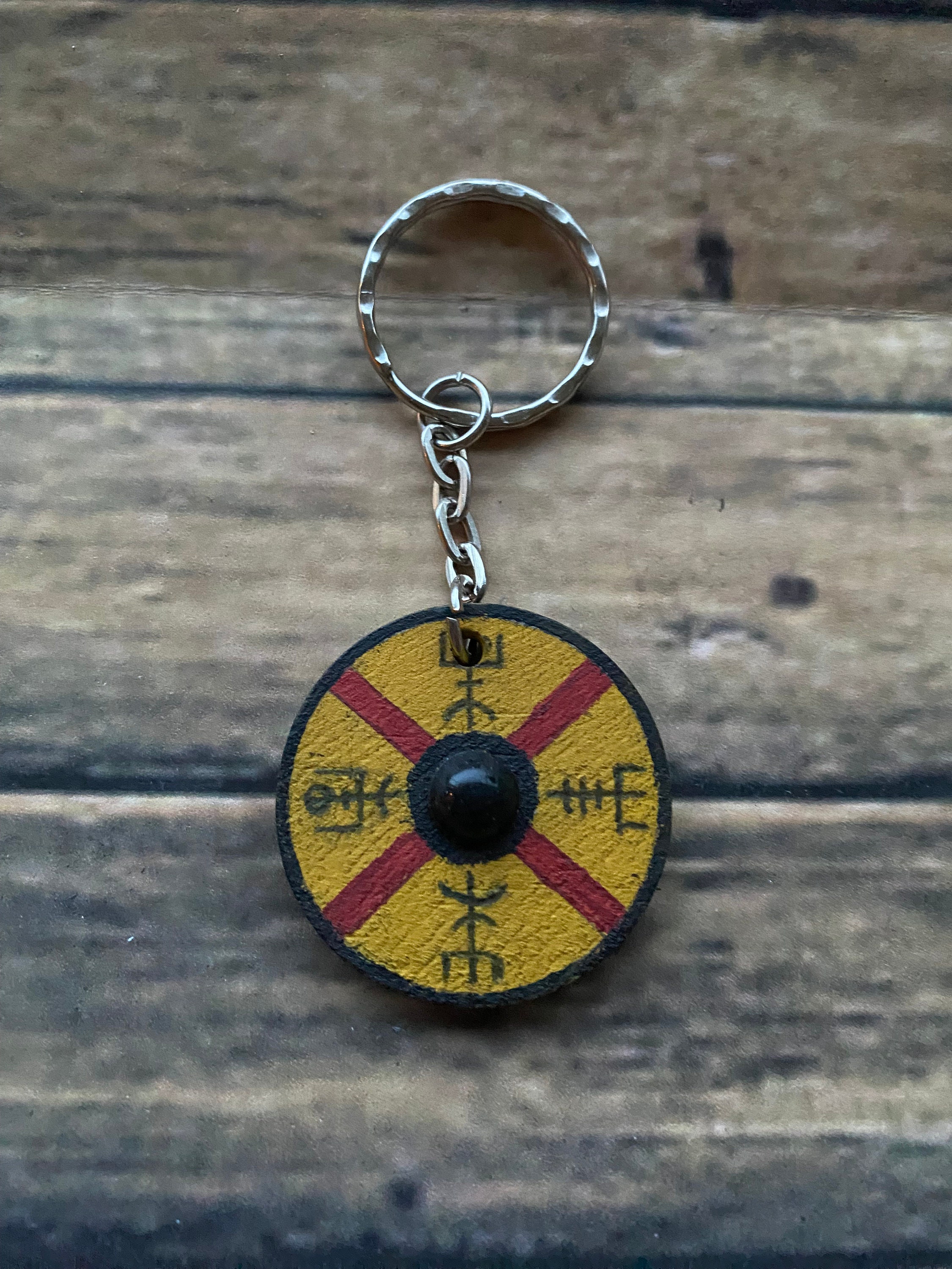 Vikings Shield Keyrings - Hand Painted Norse Gift, Keychain, Viking ...