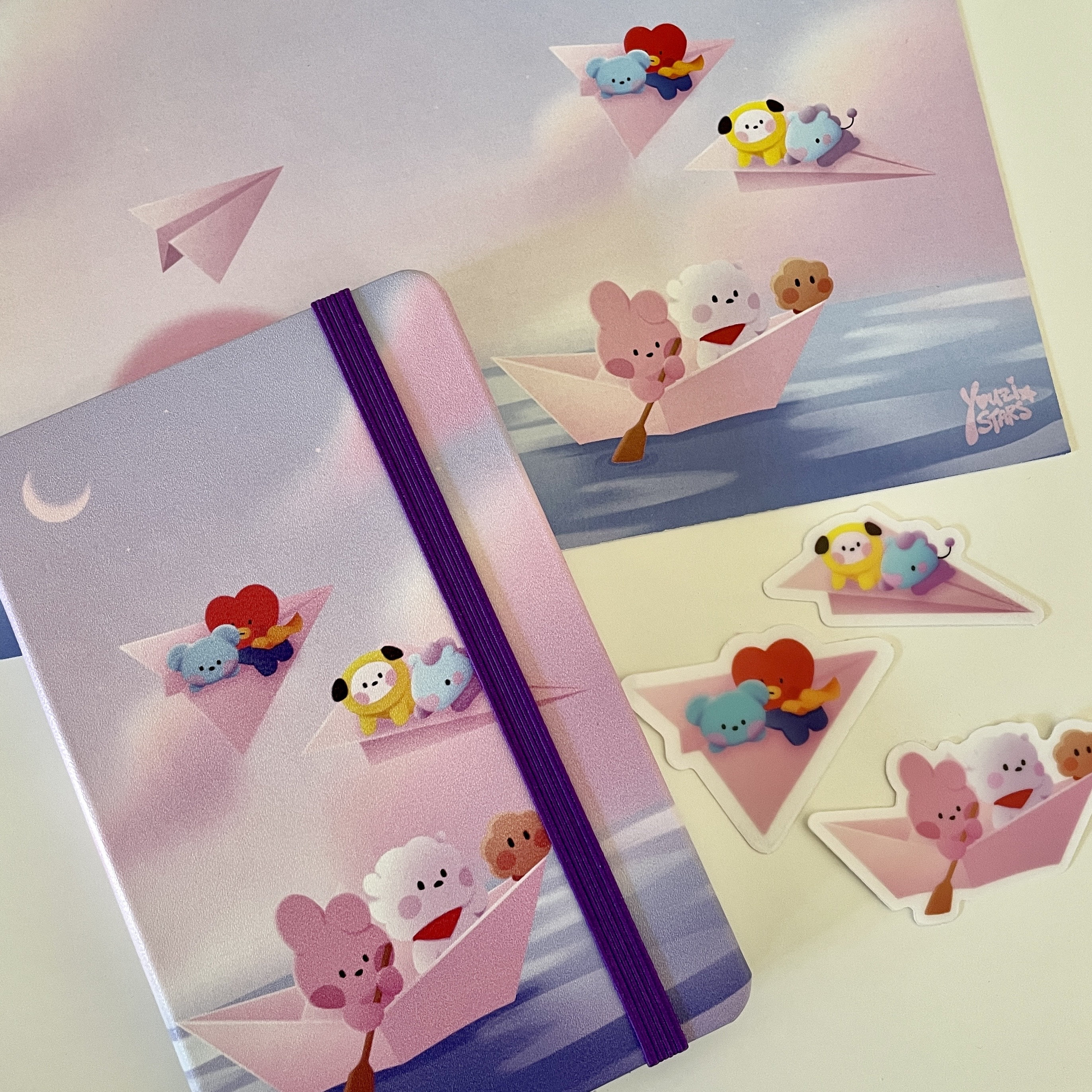 BT21 Take Two Stickers BTS Clear Stickers - Etsy
