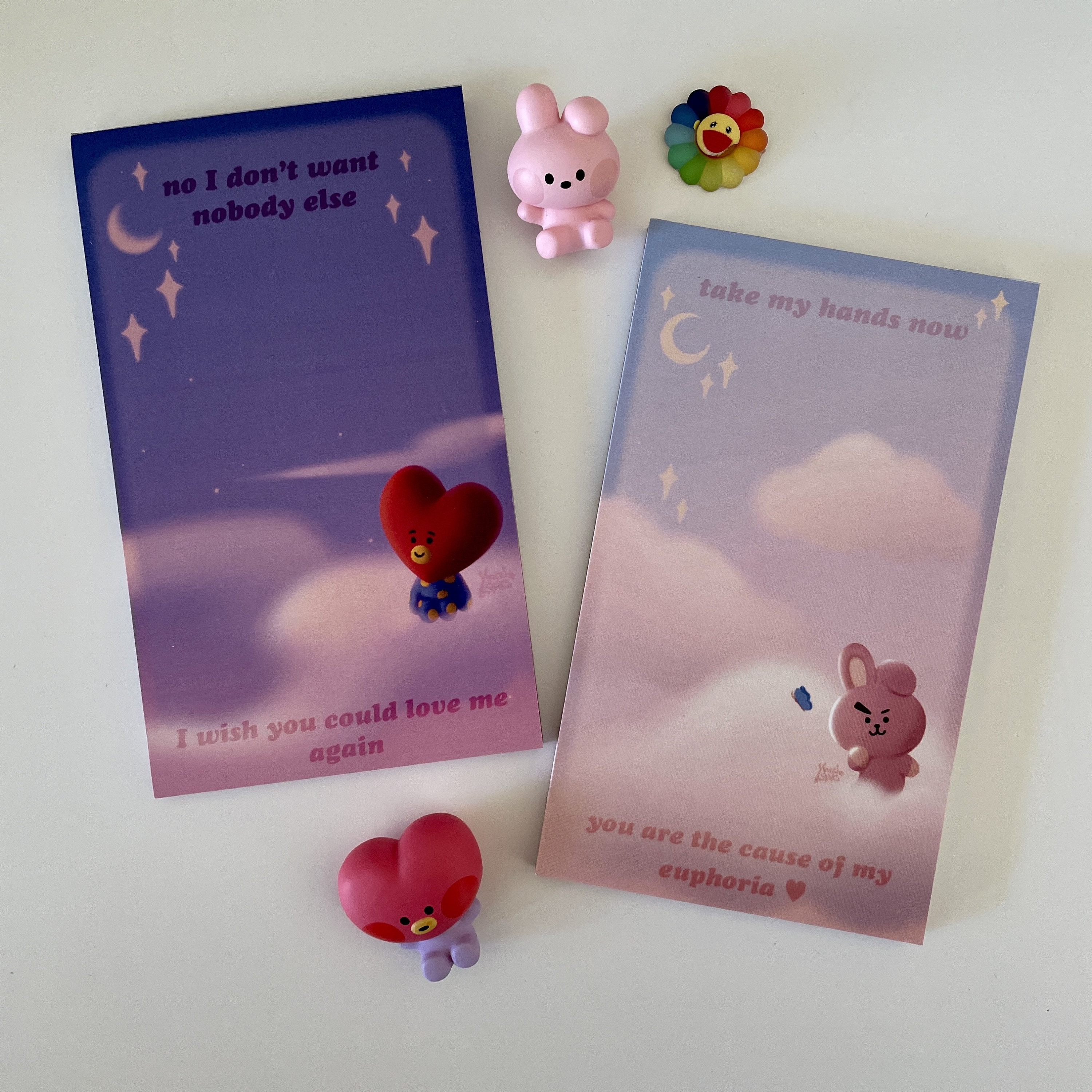 BT21 Lyric Notepads BTS Kpop Memopads - Etsy