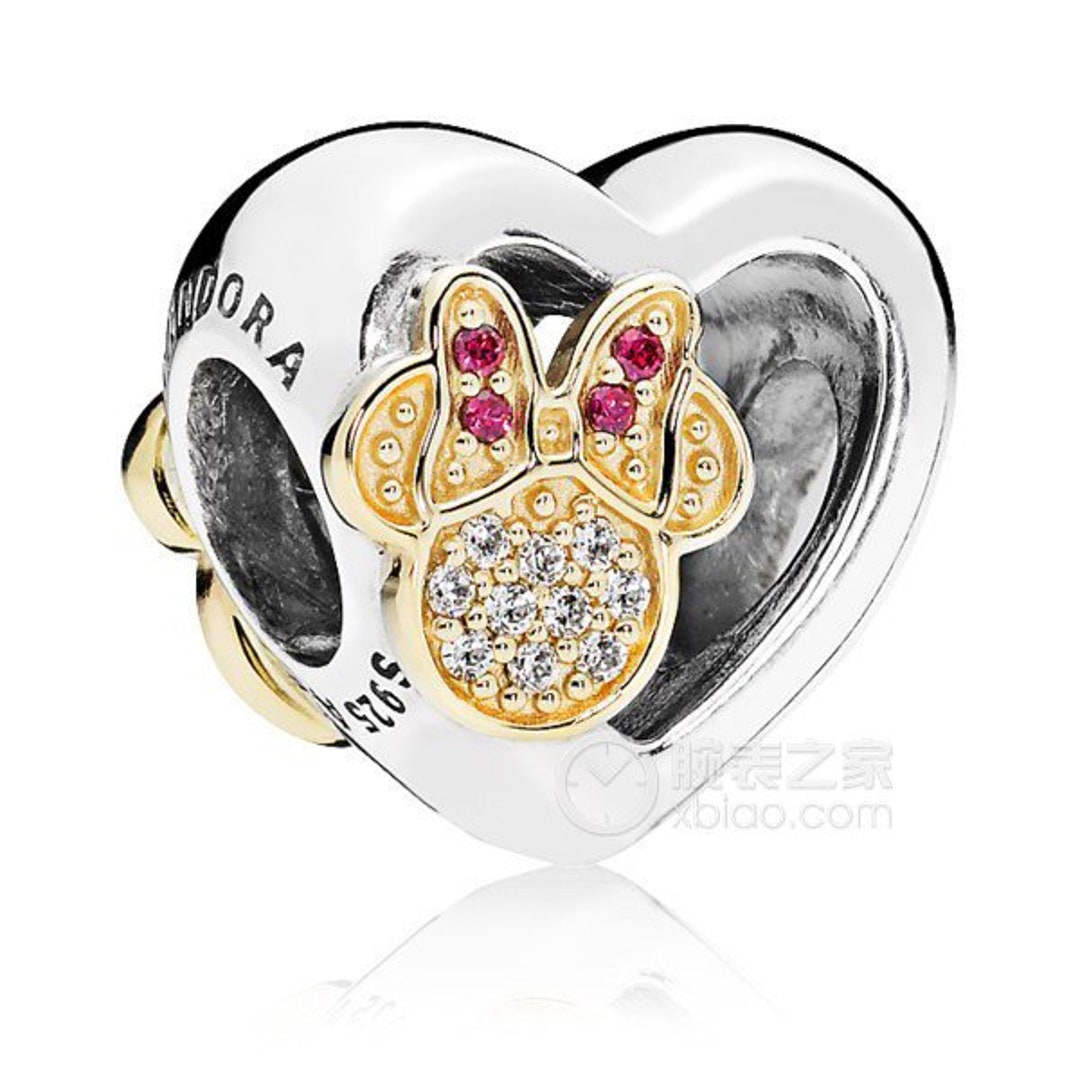 Mickey Mouse and Minnie Mouse Love Icons Charm Pandora - Etsy Australia