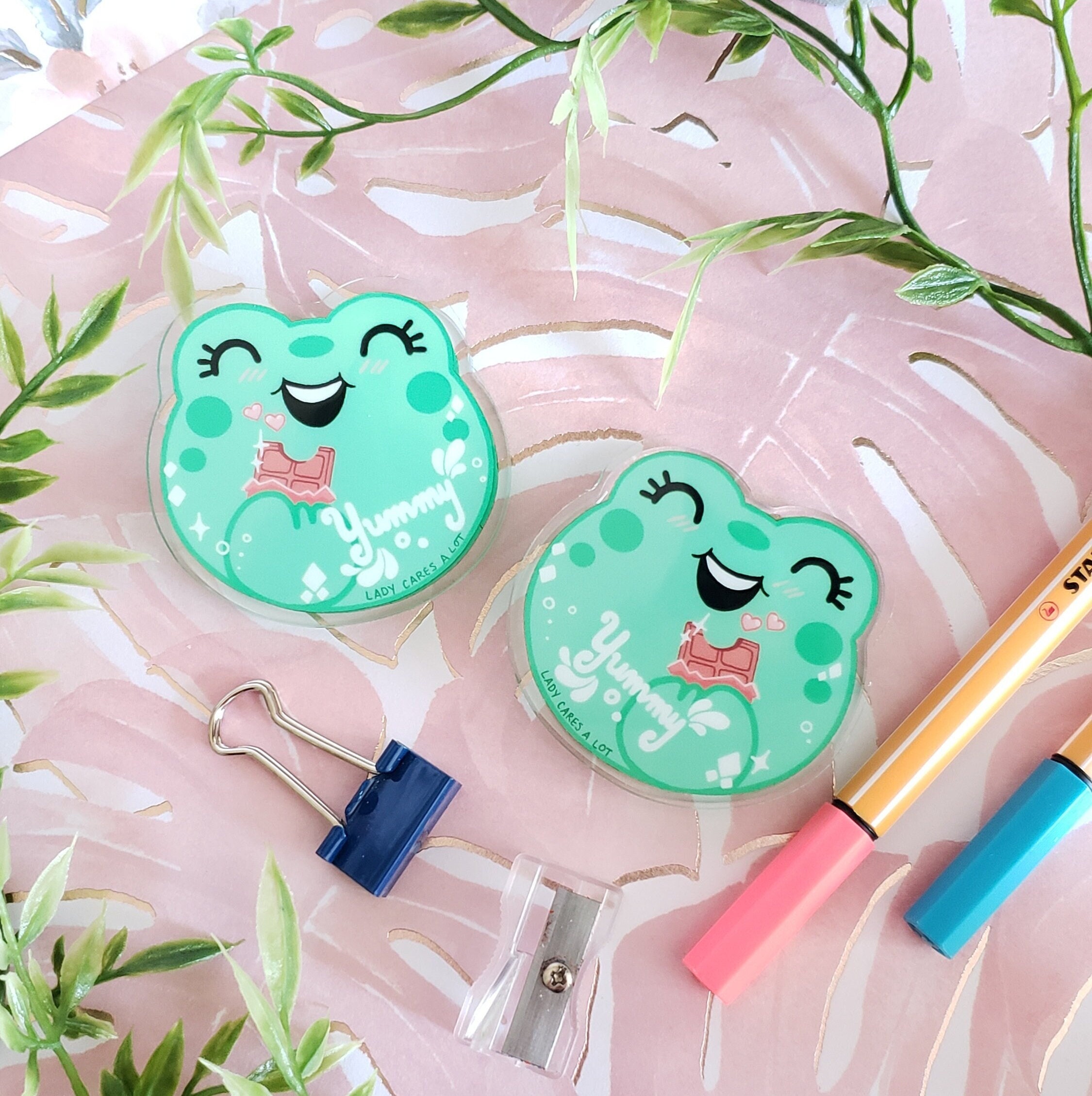 Cute Frog Binder Clip : Kimi the Frog Paper Clip - Etsy