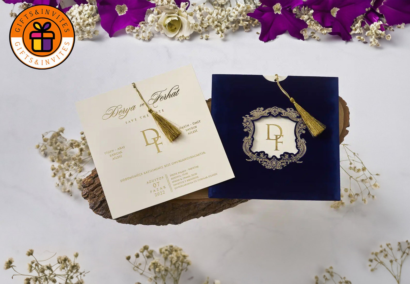 Superior Quality Velvet Invitation, Luxury Wedding Invitation, Wedding ...