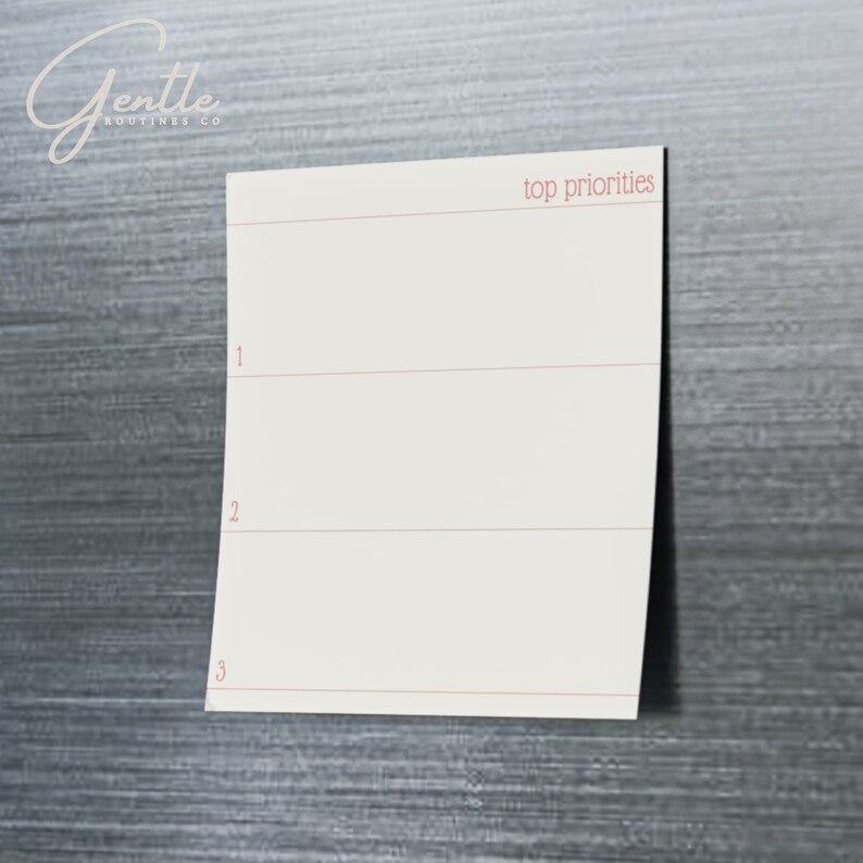 Top Priority Sticky Notepad - Cream - 50 Pages - 3x3 in - Functional ...