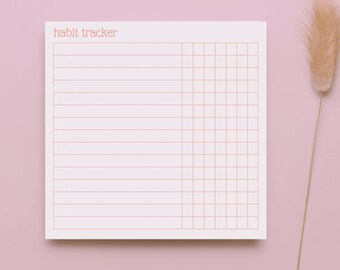 Soft Aura Aesthetic Daily Habit Tracker Sticky Notes | Mood Hydration ...