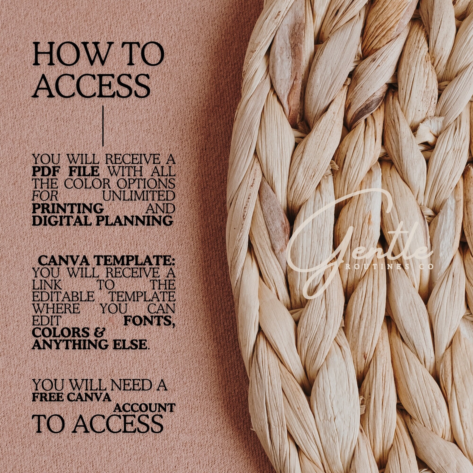 Project Idea Dump Printable PDF Canva Template ADHD Brain Dump Digital ...