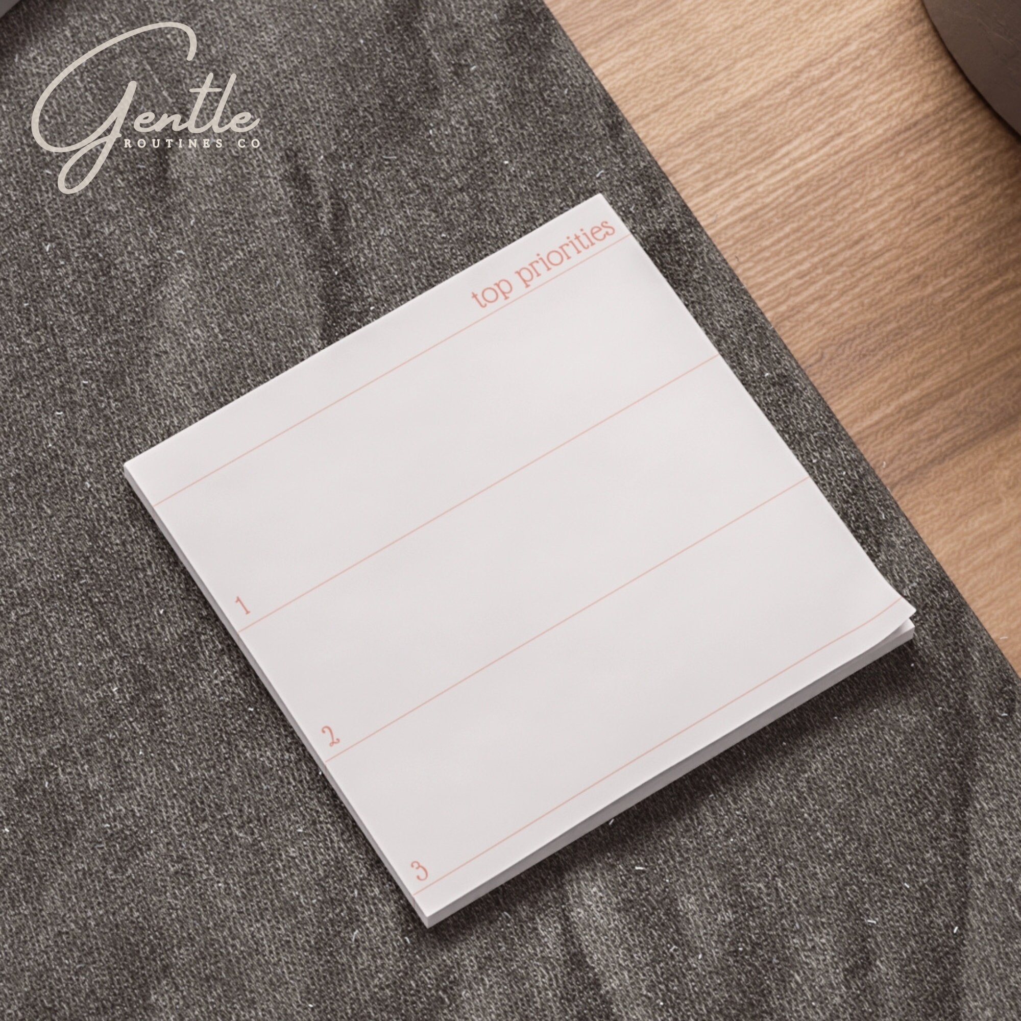 Top Priority Sticky Notepad - Gray - 50 Pages - 3x3 in - Functional ...