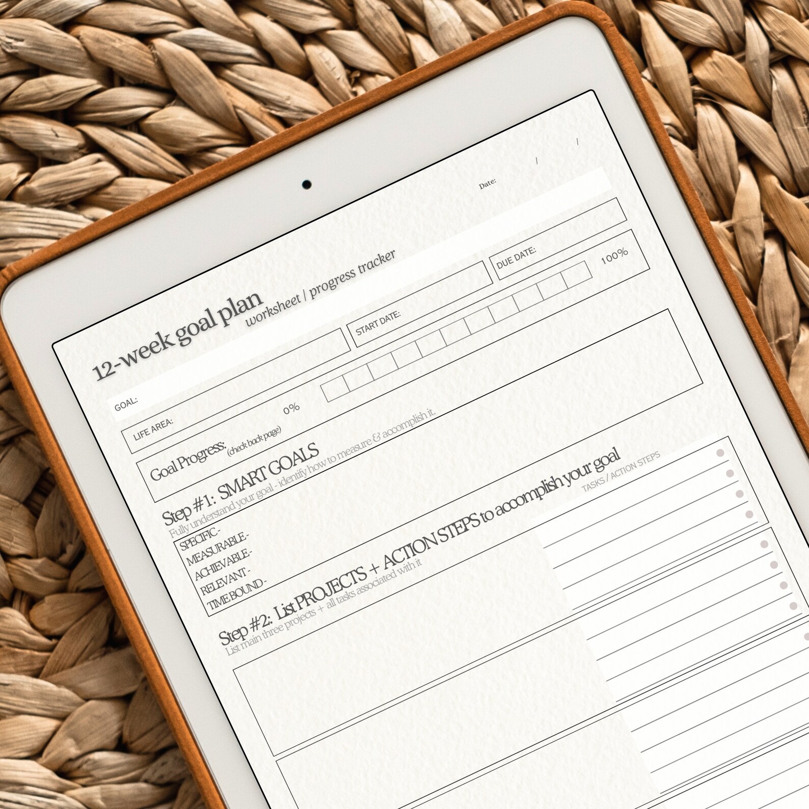 3 Month Goal Planner | Smart Goal Worksheet | Self Improvement | ADHD ...