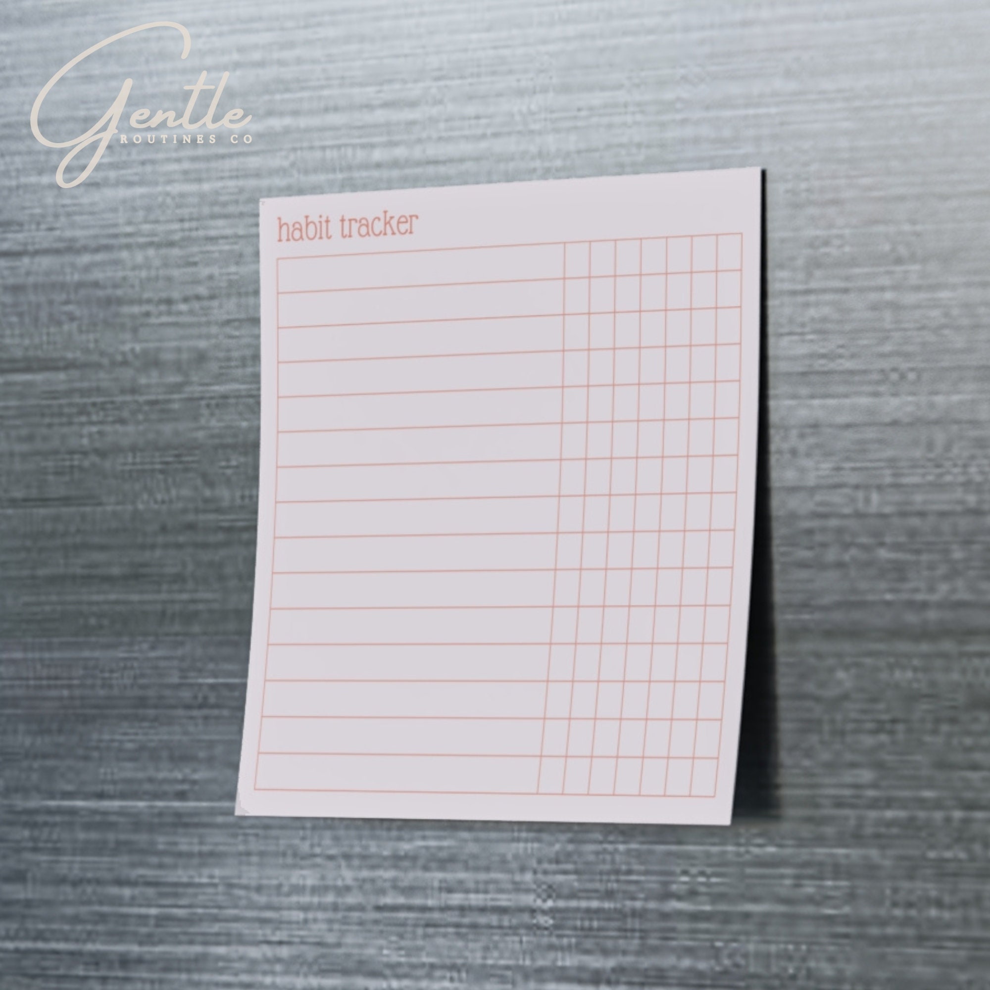 Habit Tracker Sticky Notepad - Lavender - 50 Pages - 3x3 in ...