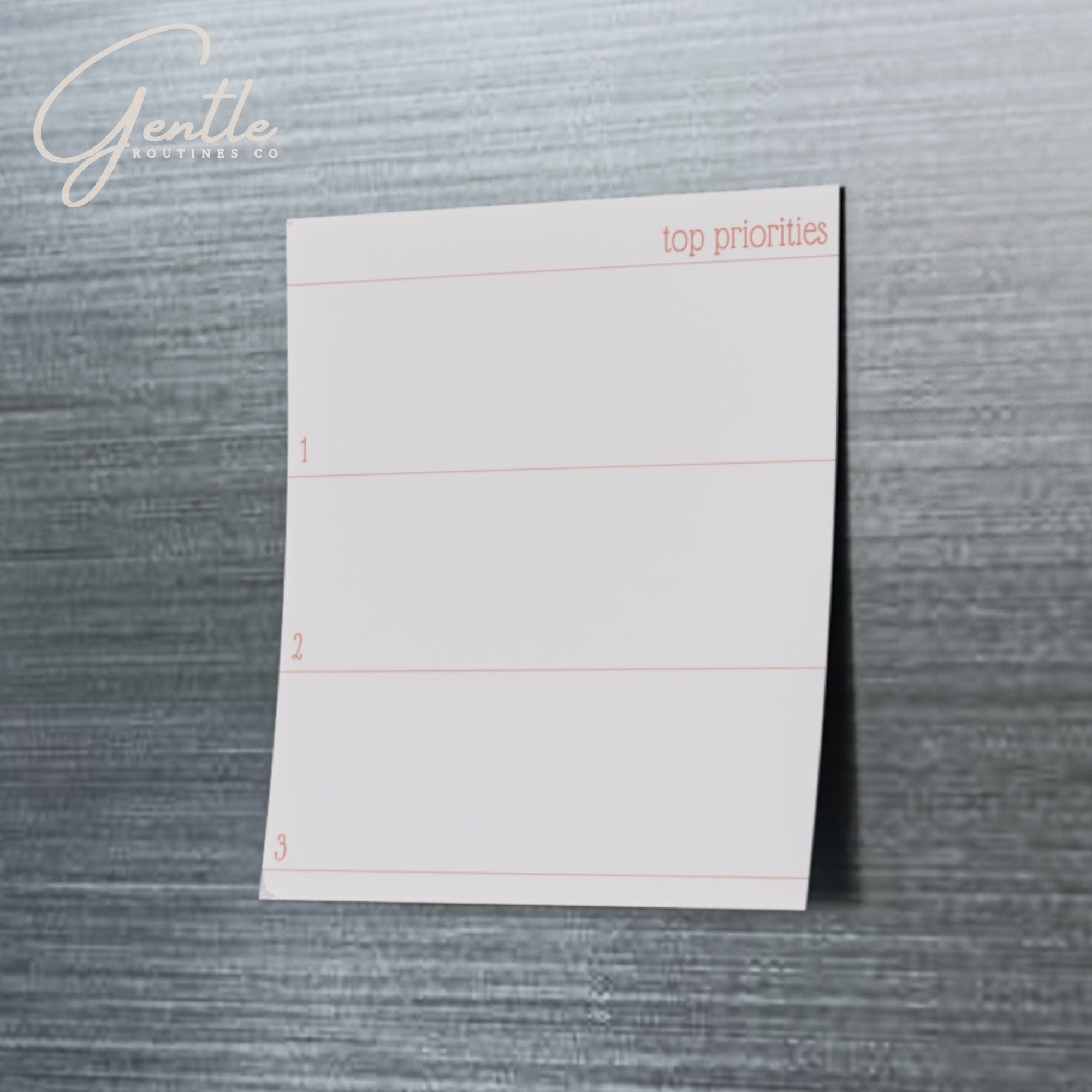 Top Priority Sticky Notepad - Gray - 50 Pages - 3x3 in - Functional ...