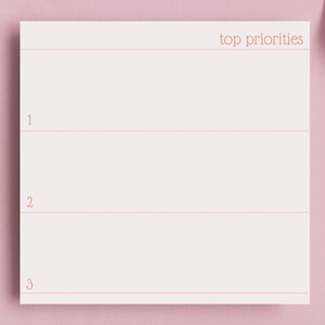 Top Priority Sticky Notepad - Gray - 50 Pages - 3x3 in - Functional ...