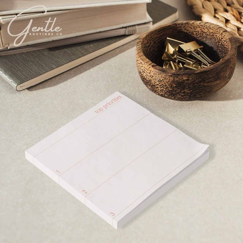 Top Priority Sticky Notepad - Gray - 50 Pages - 3x3 in - Functional ...