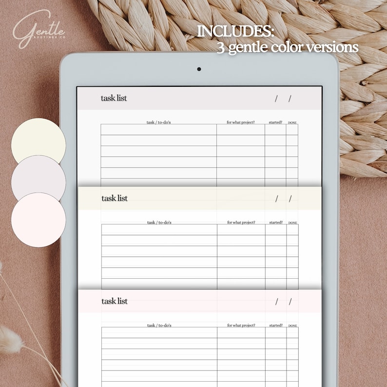 Task Tracker Printable PDF Canva Template ADHD to Do Lists Task ...