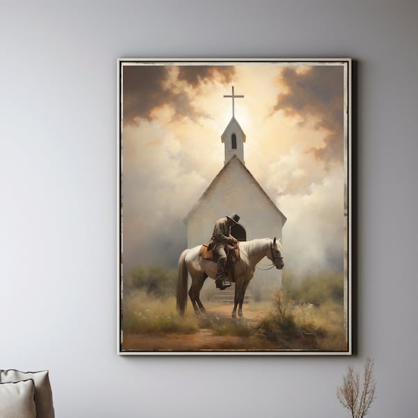 Praying Cowboy - Etsy