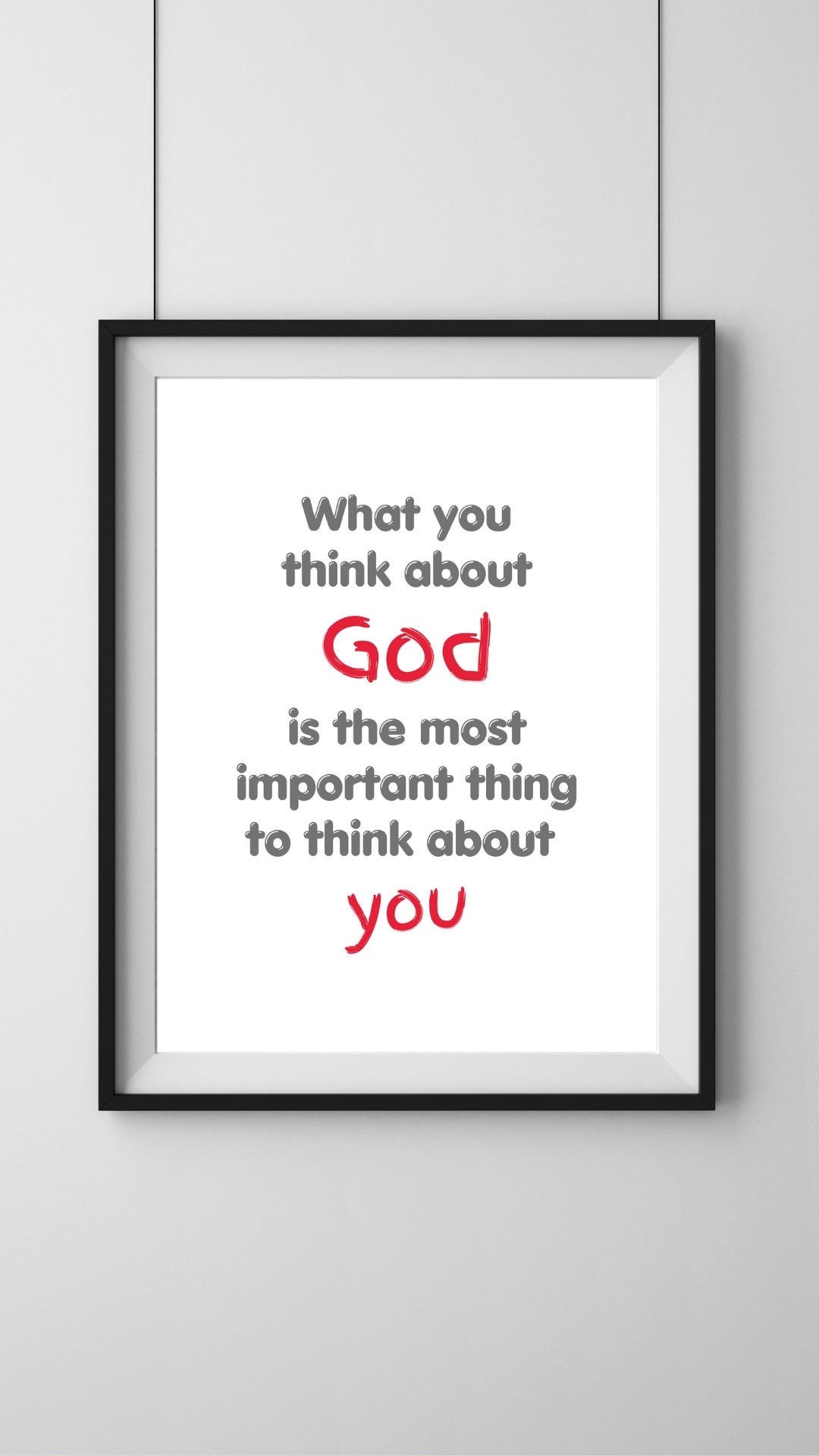 God, What You Think About God, Digital Print Art. God Printable ...