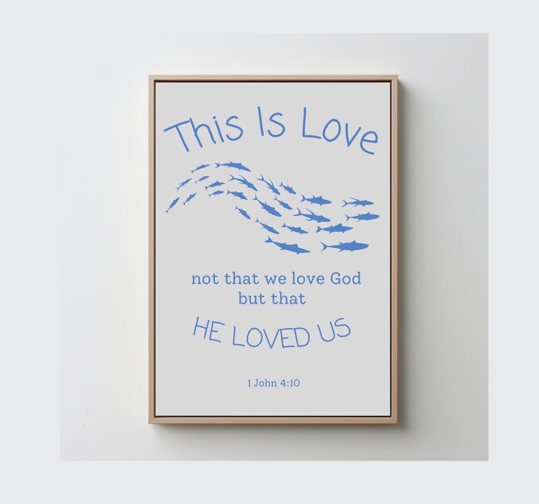 This is LOVE Bible Verse Digital Wall Art | Digital Download Scripture ...