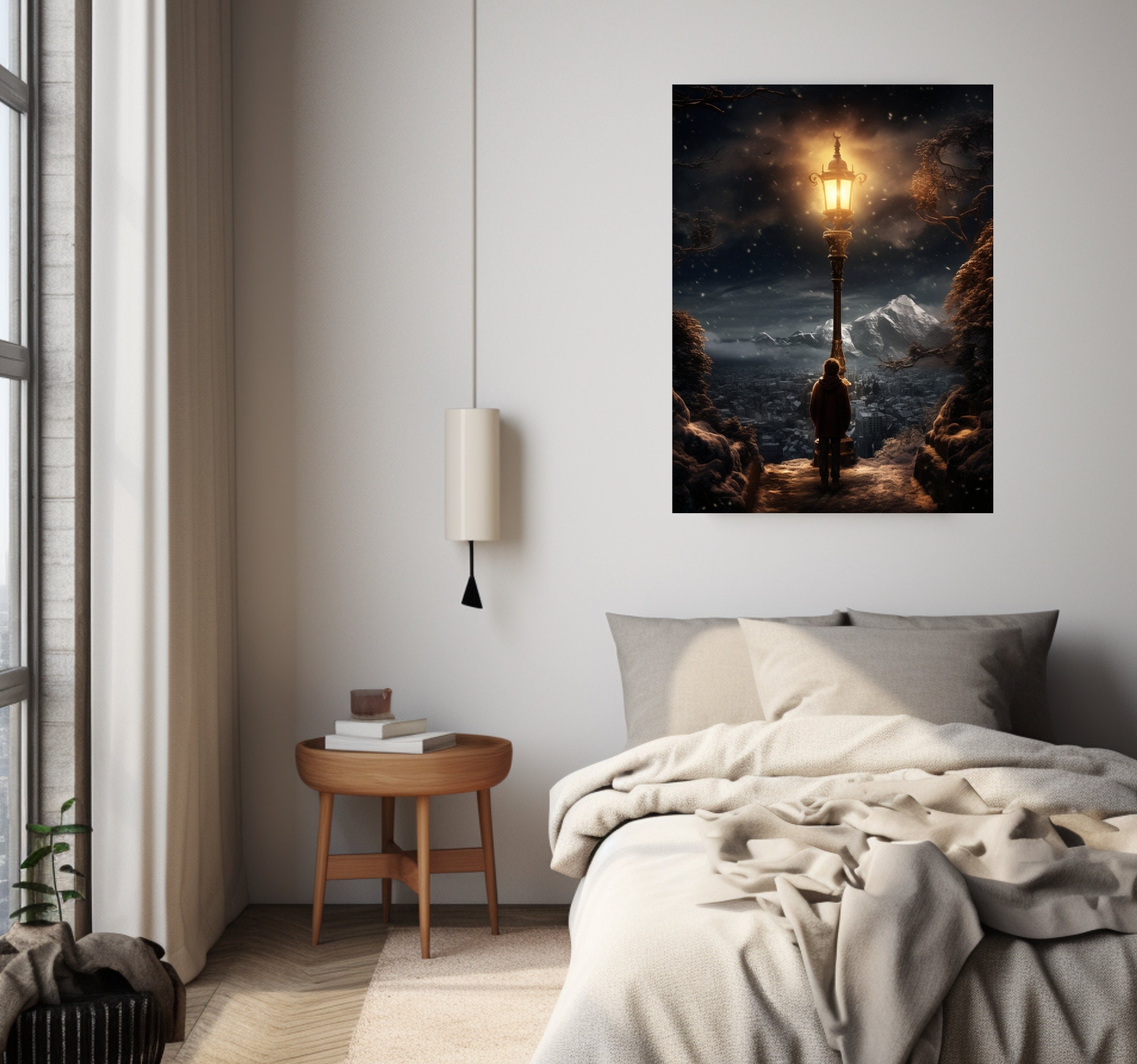 Narnia Lamp Post Poster Art, Chronicles of Narnia. INSTANT DOWNLOAD C.S ...