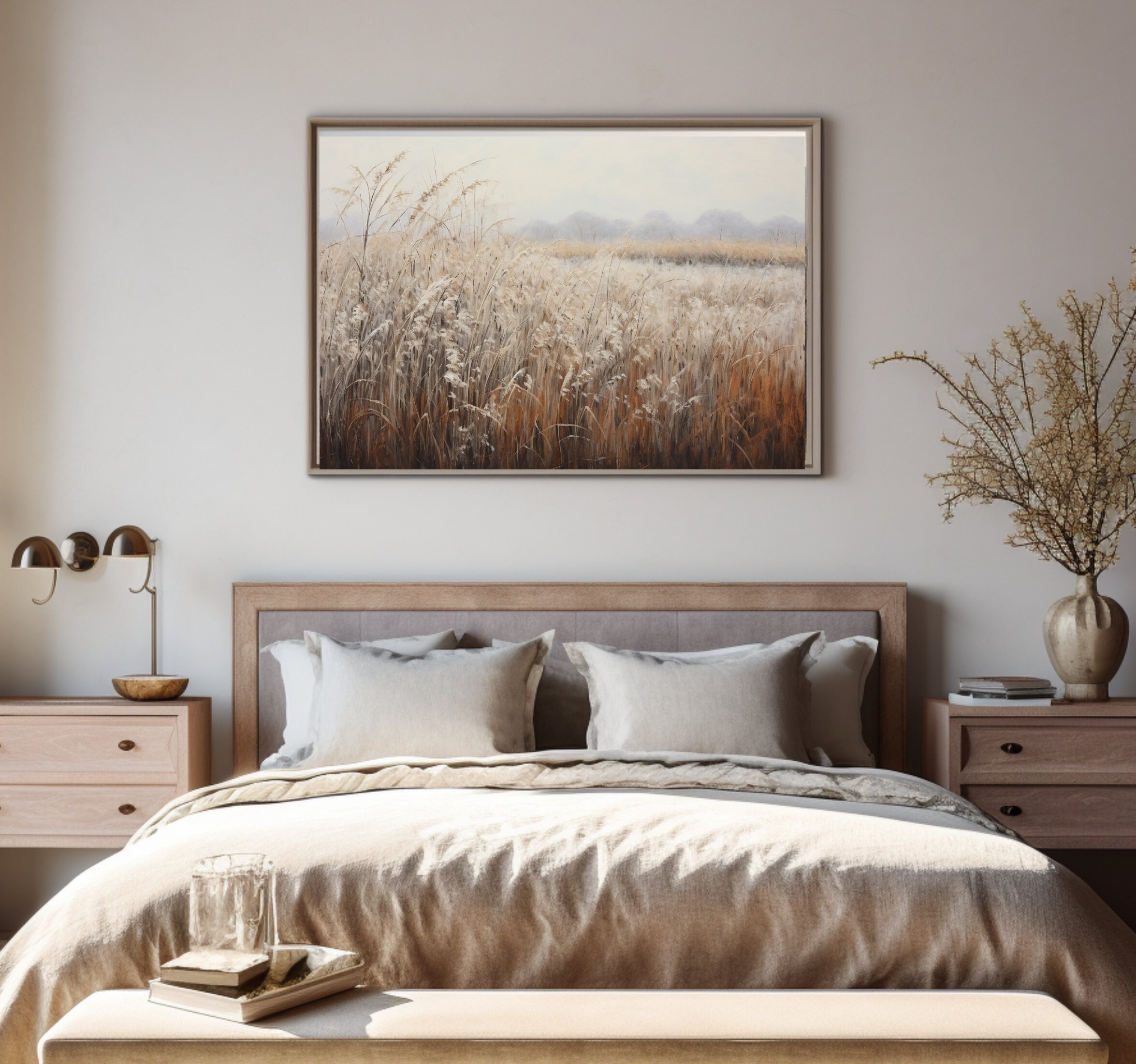 Bible Art Digital Wall Art Country Farm Wheat and Tares Scripture Rich ...