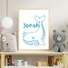 Jonah, Bible Prophet Digital Print Art. Boys Room Decor, Christian Home ...