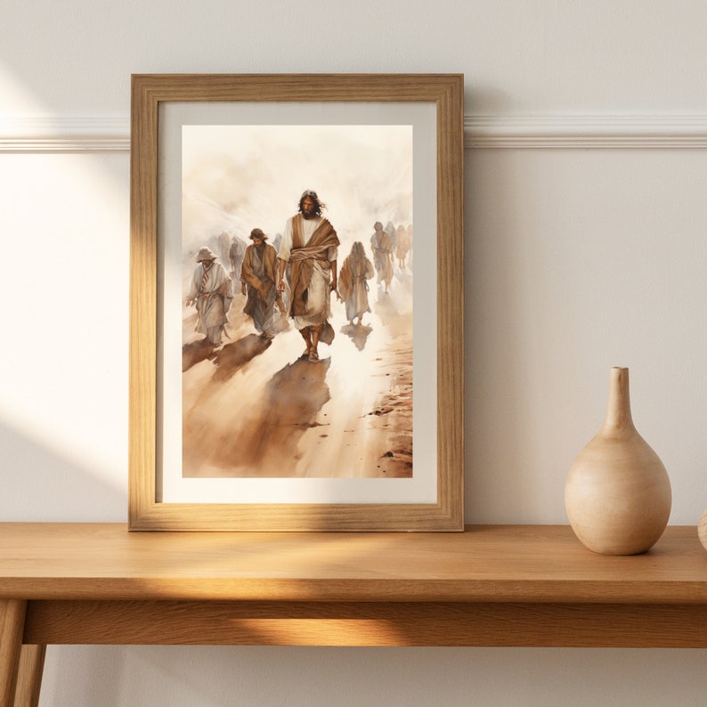 Jesus-follow Me Digital Print Art. Bible Wall Art. Jesus Art. Scripture ...