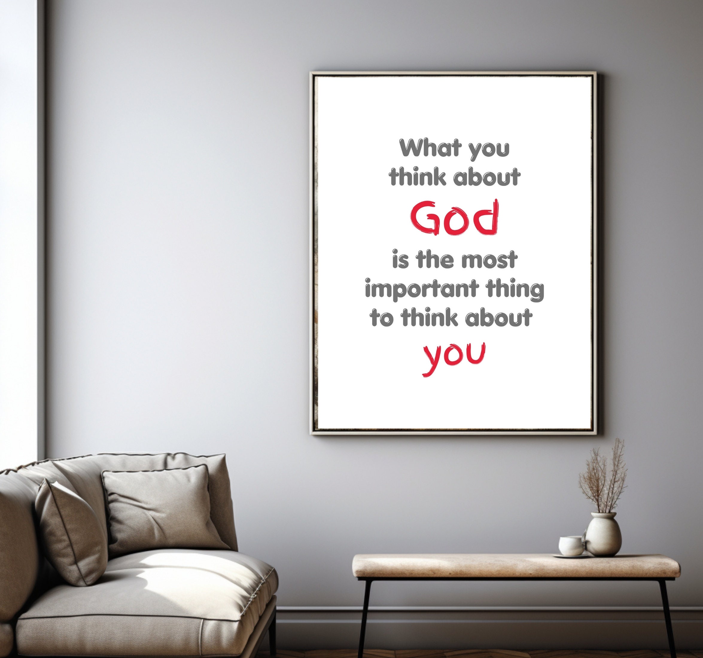 God, What You Think About God, Digital Print Art. God Printable ...