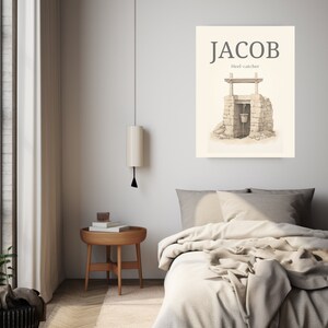 Jacob of Scripture Digital Wall Art. Jacob's Well Bible Print. Instant ...