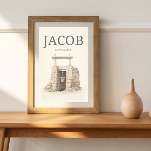 Jacob of Scripture Digital Wall Art. Jacob's Well Bible Print. Instant ...