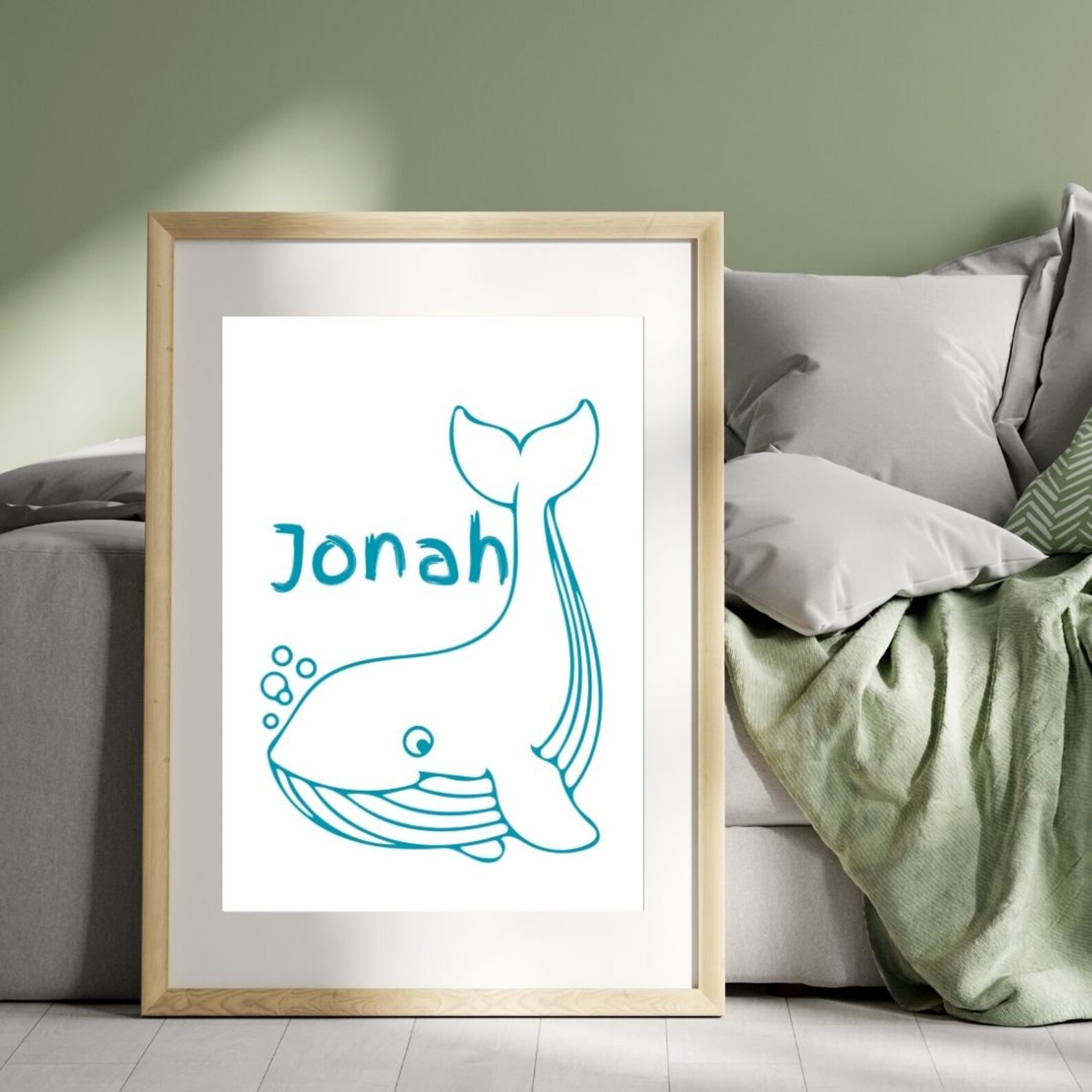 Jonah, Bible Prophet Digital Print Art. Boys Room Decor, Christian Home ...