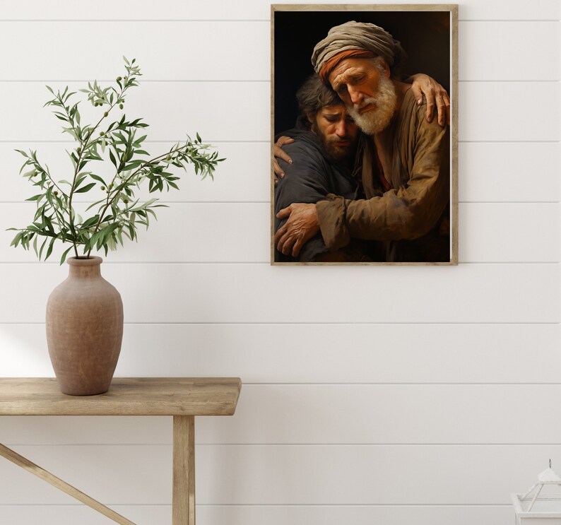 Prodigal Son Bible Story Poster Print Art. Instant Download. Digital ...