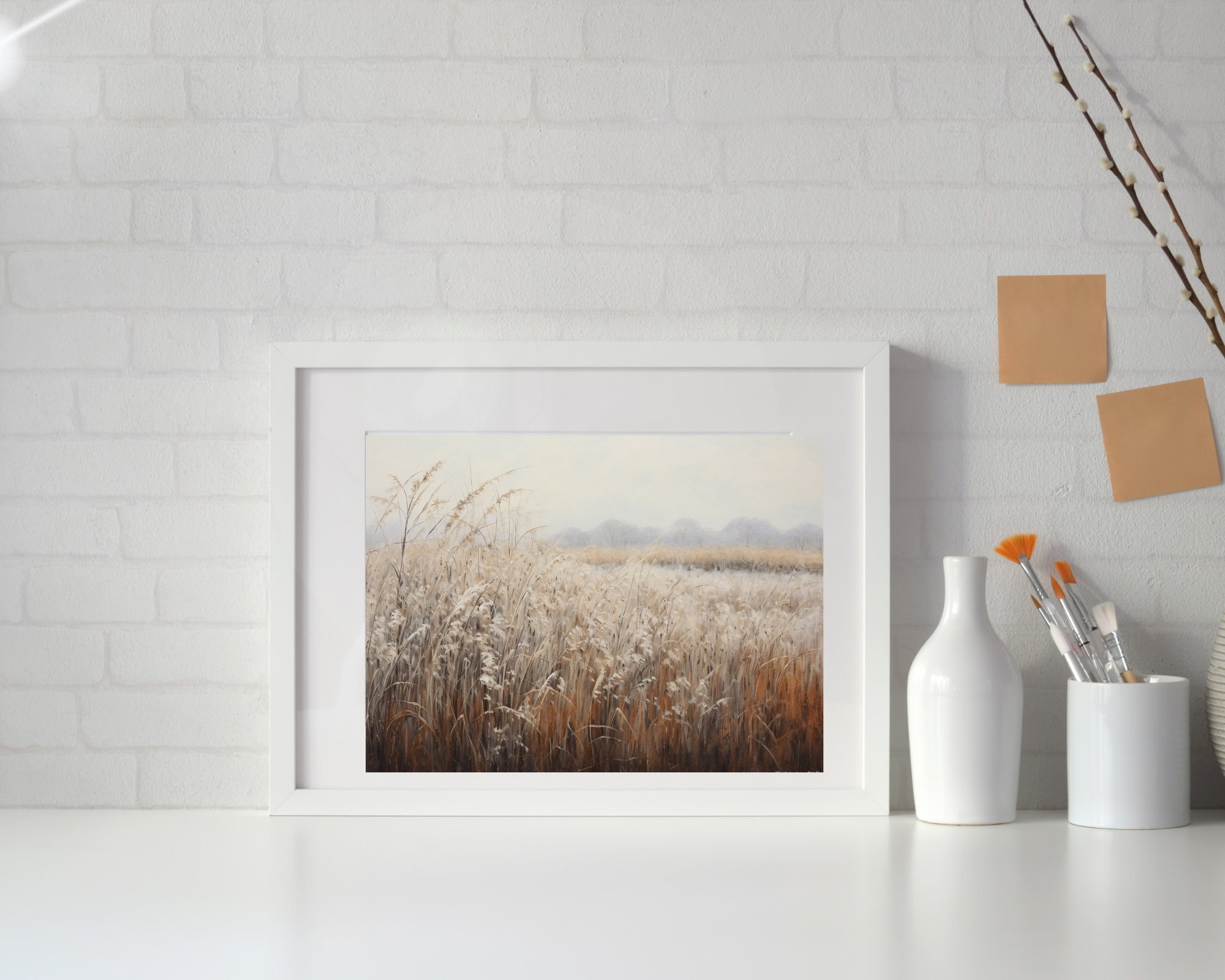 Wheat and the Tares Bible Art. Digital Wall Art. Country Farm Field ...