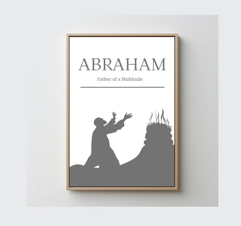 Abraham of the Bible. Digital Print Art. Scripture Wall Art. Digital ...