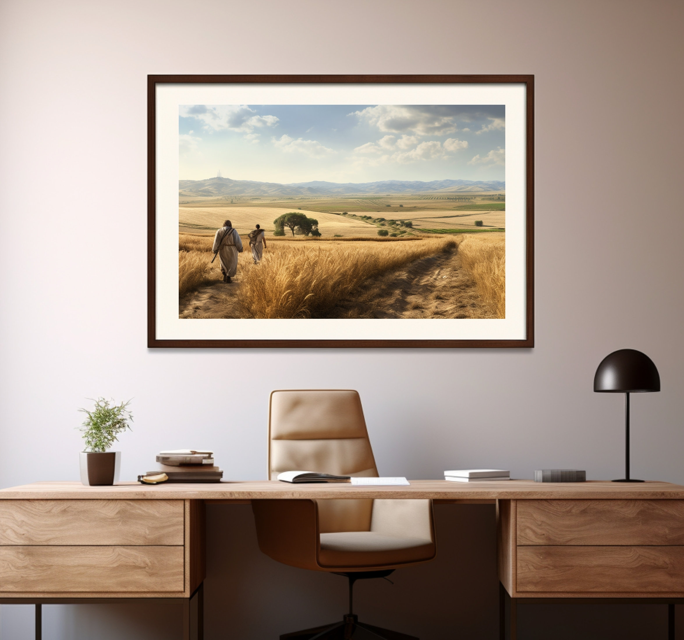Jesus Sent Them, Two by Two. Bible Digital Wall Art. Disciples ...