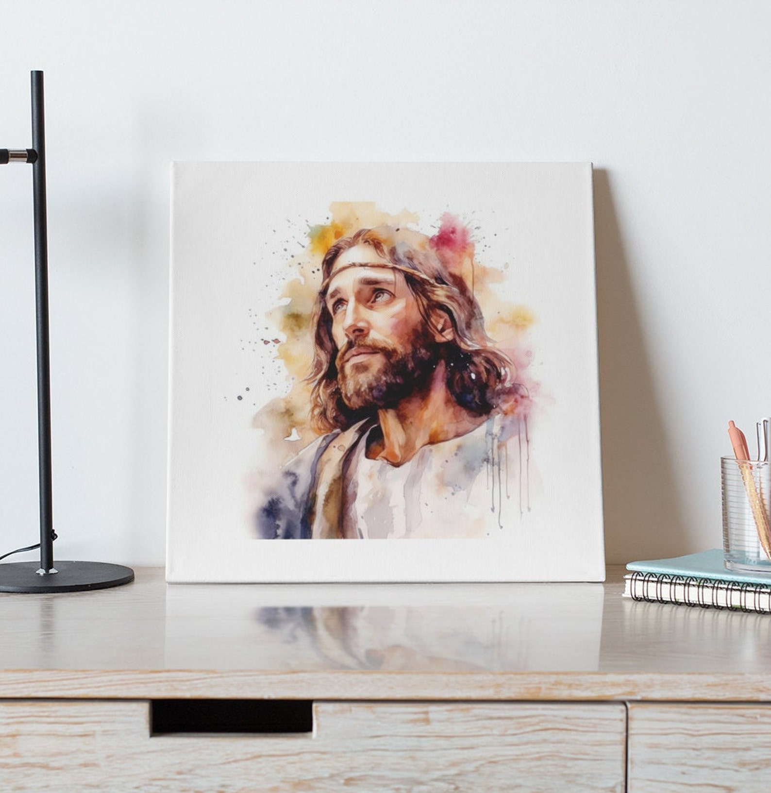 Jesus, the Prince of Peace, Watercolor Digital Print Art, Jesus Wall ...