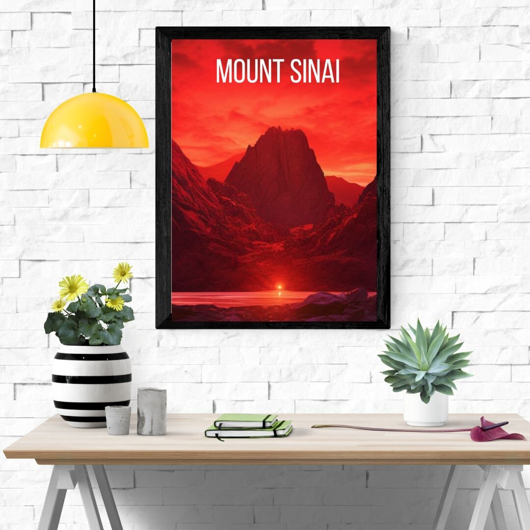 Mount Sinai Poster Print Art-holy Land Wall Art, Moses of Scripture ...
