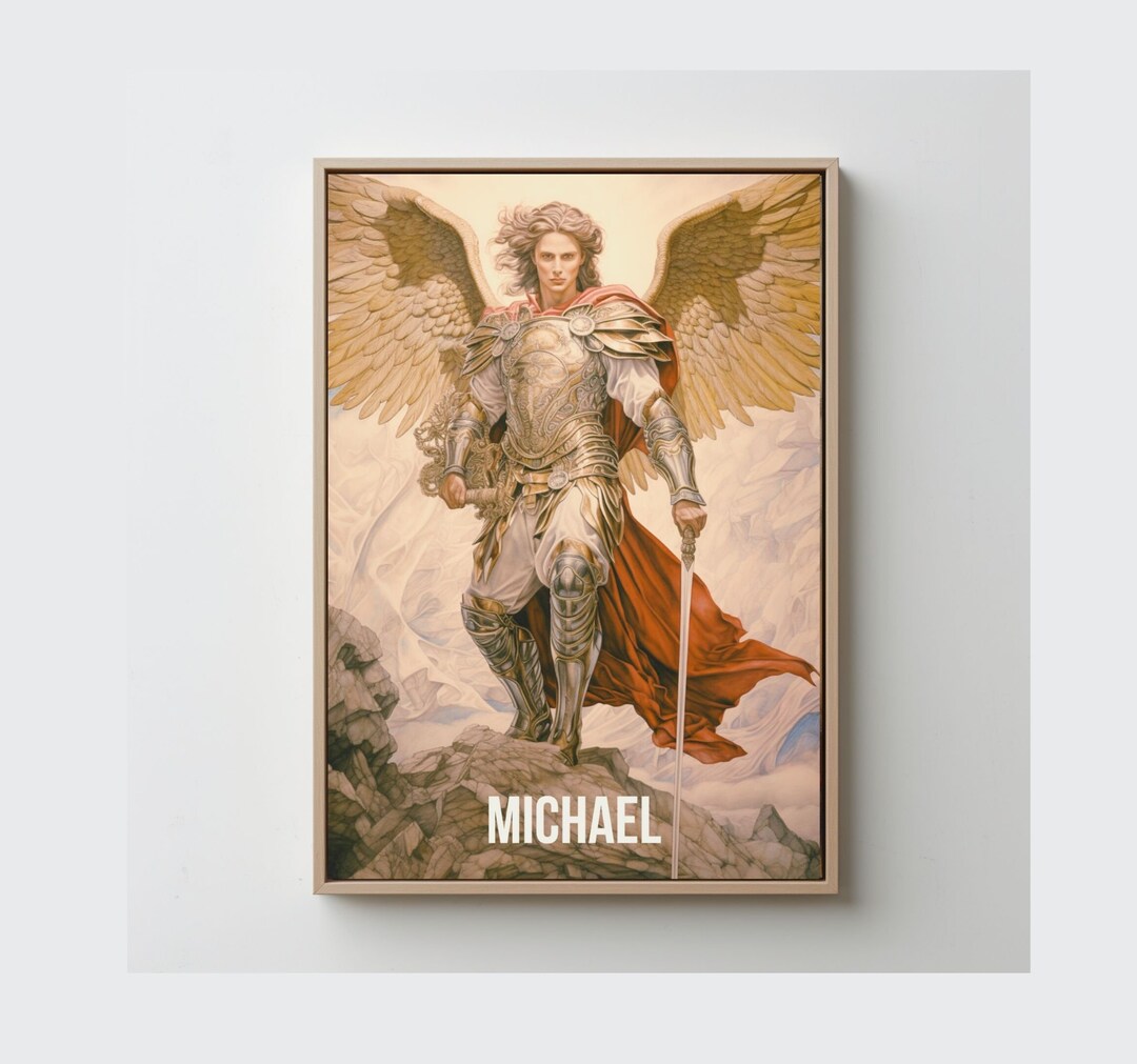 Michael-archangel Poster Art. Boys Room Wall Decor. INSANT DOWNLOAD ...