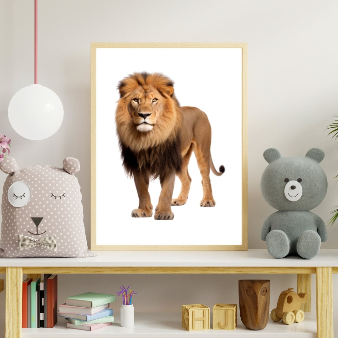The Lion, Strength of God Digital Print. INSTANT DOWNLOAD. Depiction of ...