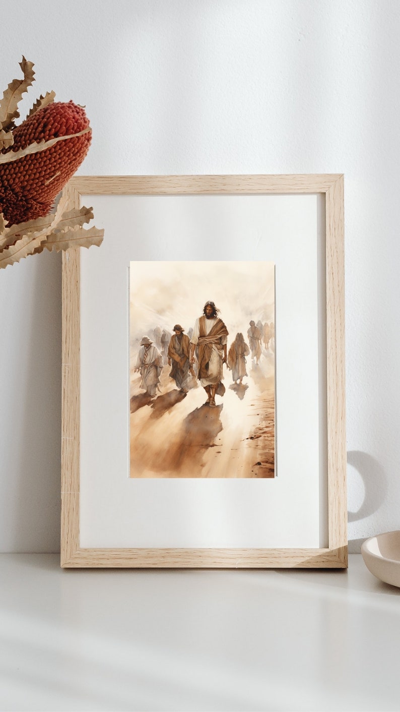 Jesus-follow Me Digital Print Art. Bible Wall Art. Jesus Art. Scripture ...