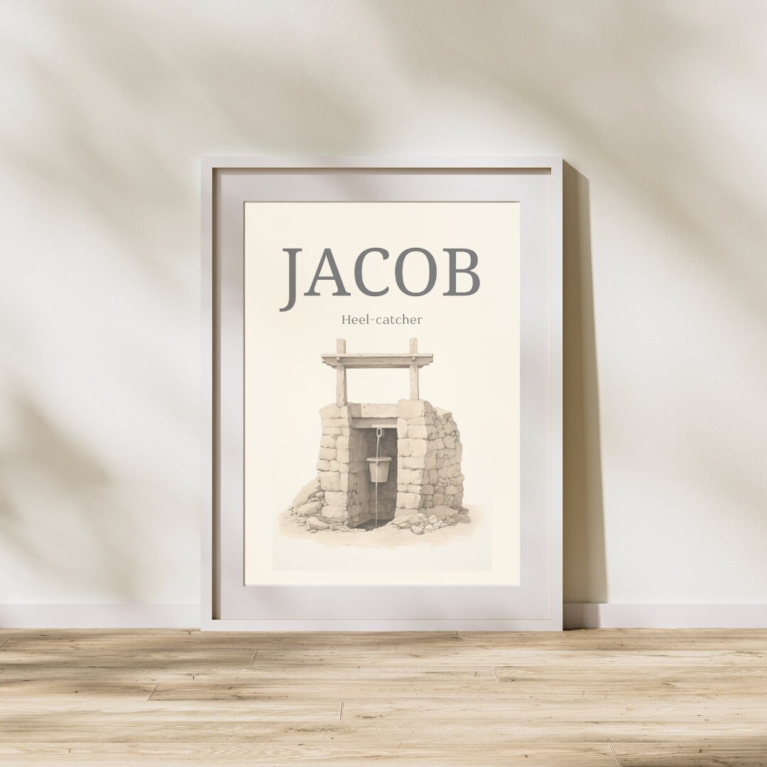 Jacob of Scripture Digital Wall Art. Jacob's Well Bible Print. Instant ...