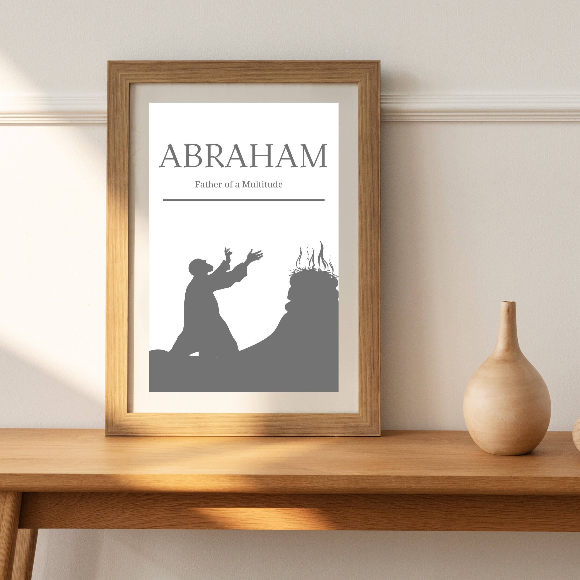 Abraham of the Bible. Digital Print Art. Scripture Wall Art. Digital ...