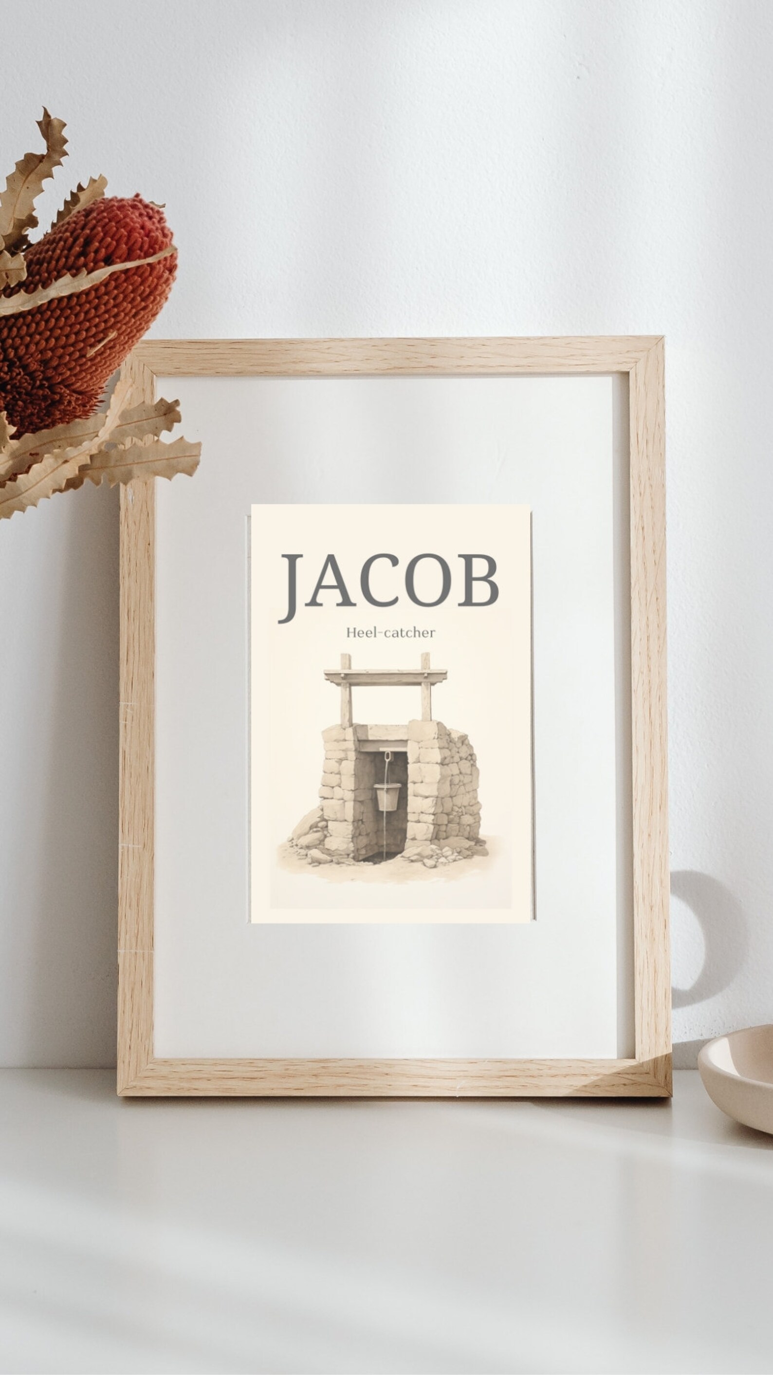 Jacob of Scripture Digital Wall Art. Jacob's Well Bible Print. Instant ...