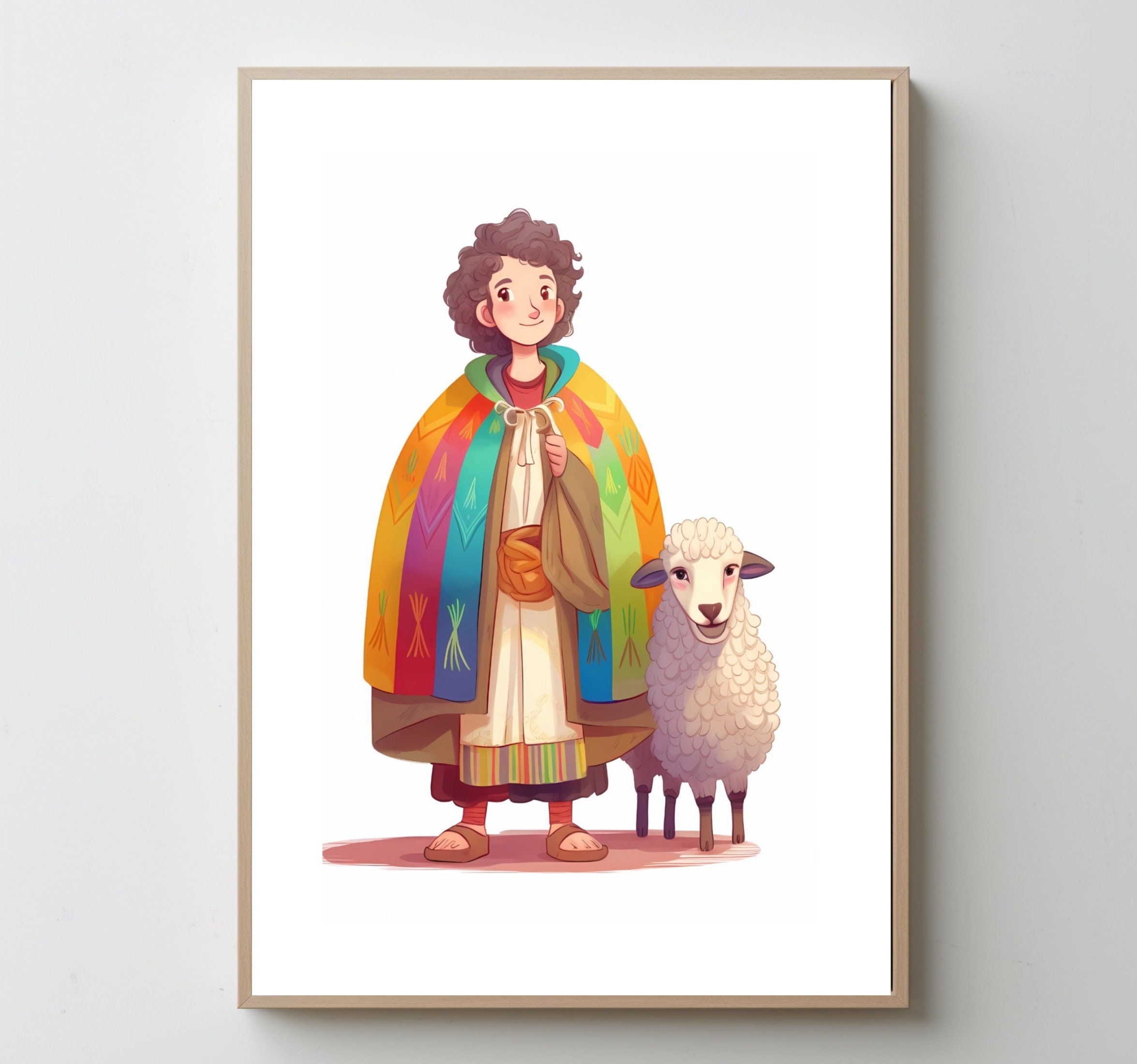 Joseph and His Coat of Many Colors, Genesis Bible Story, Cartoon ...