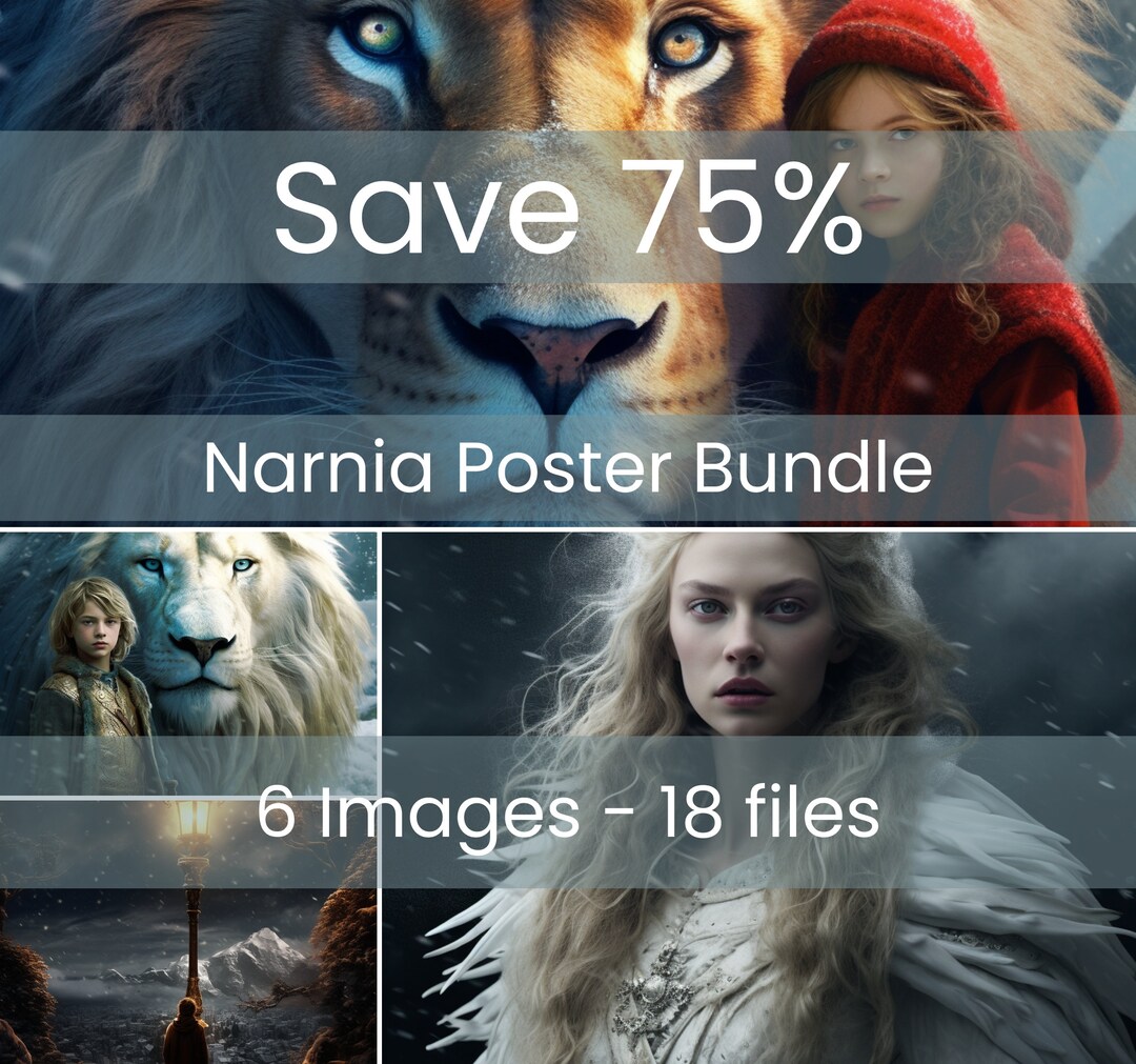 Narnia Poster Bundle, Classic Christian Children’s Story. Original ...