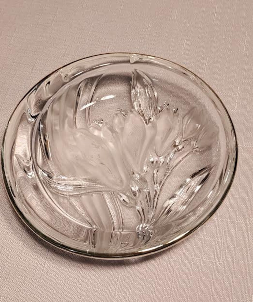 Mikasa Studio Nova Parisian Iris/orchid Candy Dish With Gold Rim - Etsy