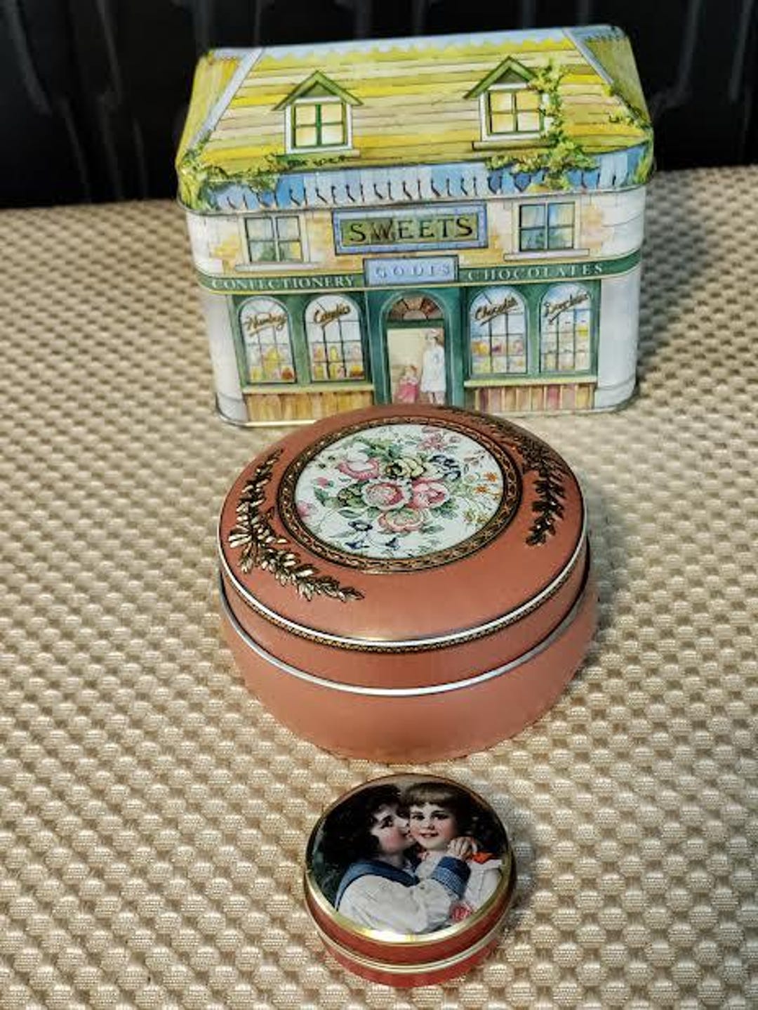 Marriage of 3 Beautiful Small Tins Made in England Have Endless Uses - Etsy