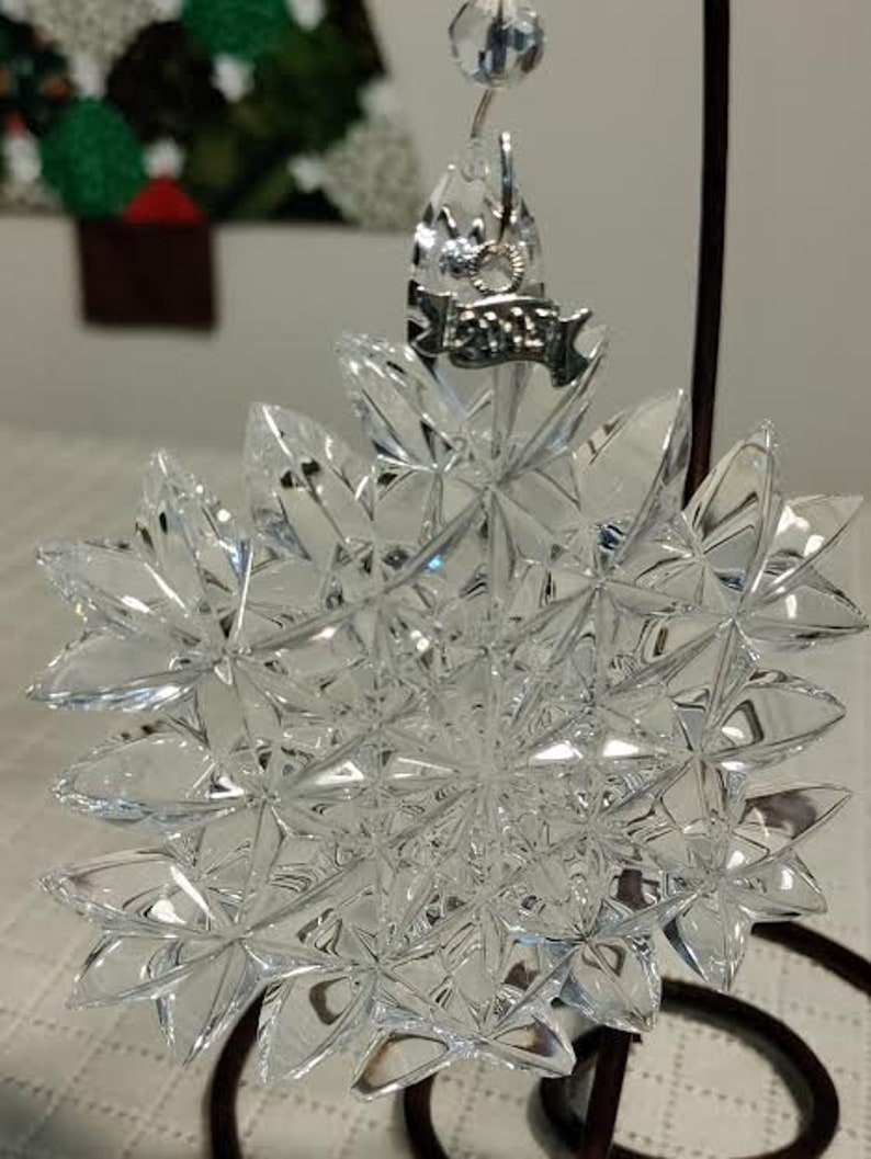 Christmas! Waterford Crystal Snowflake Ornament Made in Ireland - Etsy