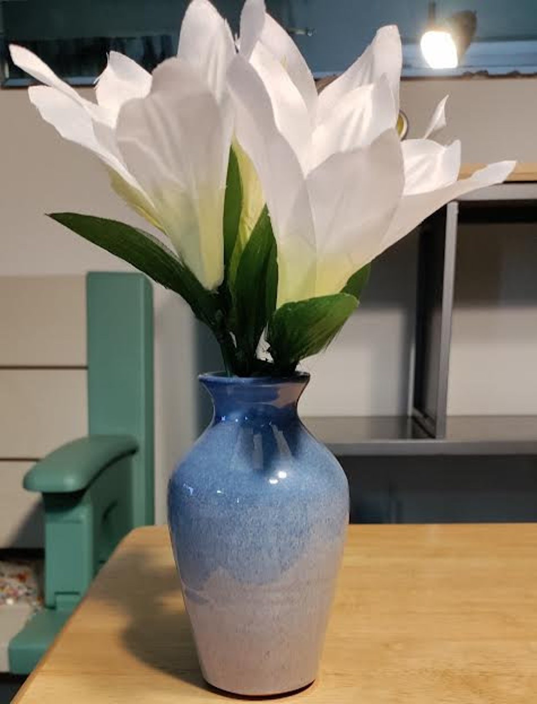 Vintage 5 Blue Dansk Design Vase Made in Demark - Etsy