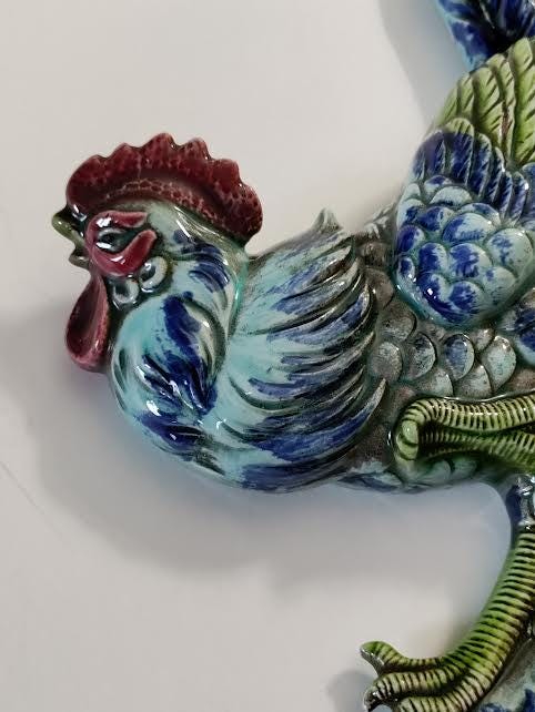 MCM Lefton Rooster Wall Hanging in Beautiful Colors - Etsy