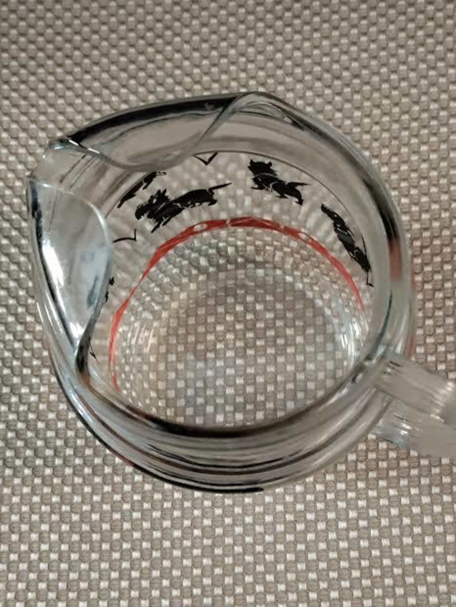 Federal Glass Scotty Dog Pitcher With Vivid Graphics - Etsy